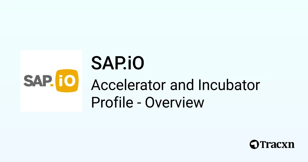 SAP.iO - 2026 Investor Profile, Portfolio, Team & Investment Trends ...