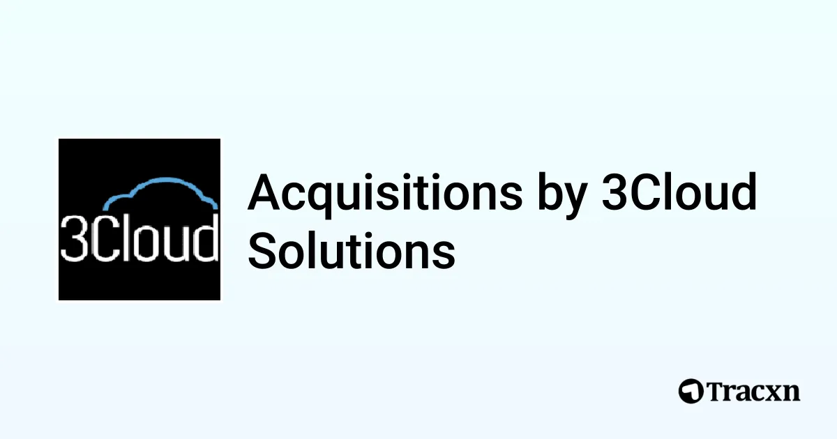 List of 5 Acquisitions by 3Cloud Solutions (Sep 2025) - Tracxn