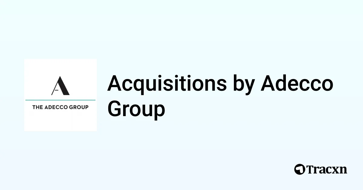 List of 3 Acquisitions by Adecco Group (Jan 2026) - Tracxn