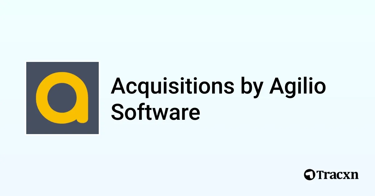 List of 6 Acquisitions by Agilio Software (Oct 2025) - Tracxn