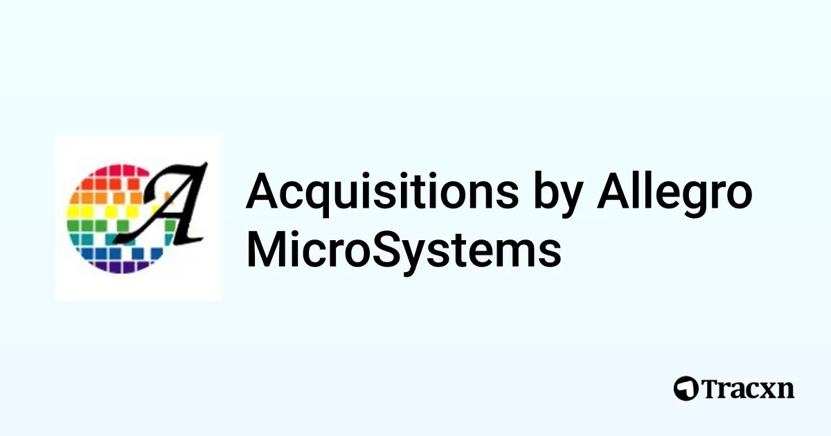List of 4 Acquisitions by Allegro MicroSystems (Sep 2025) - Tracxn