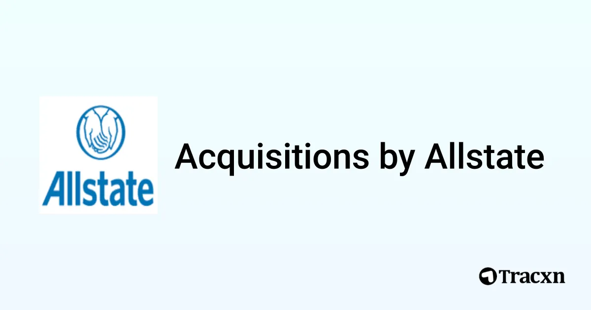 List of 8 Acquisitions by Allstate (Sep 2025) - Tracxn