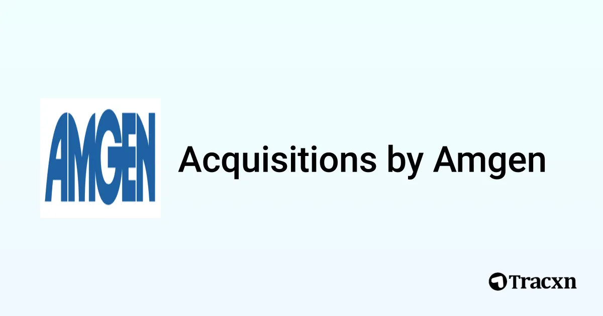 List of 26 Acquisitions by Amgen (Sep 2025) - Tracxn