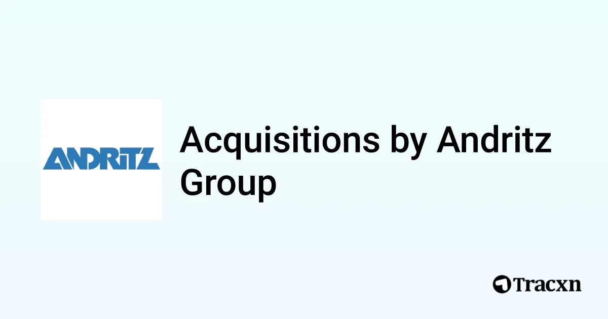 List of 24 Acquisitions by Andritz Group (Oct 2025) - Tracxn
