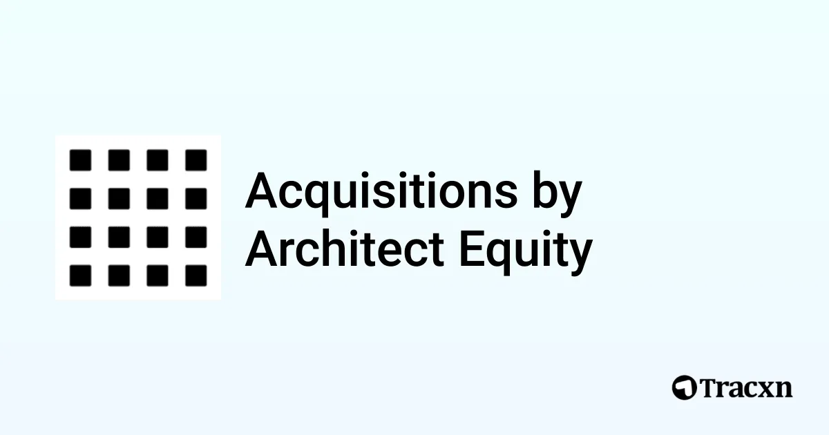 List of 6 Acquisitions by Architect Equity (Jan 2026) - Tracxn