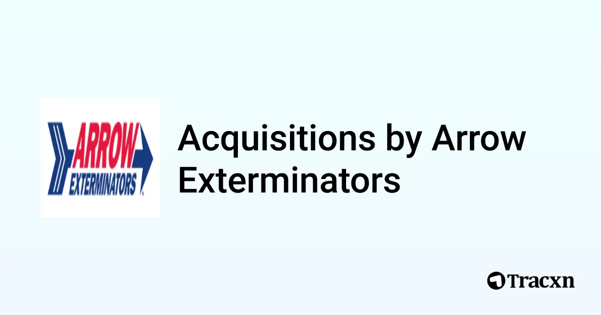 List of 33 Acquisitions by Arrow Exterminators (Sep 2025) - Tracxn