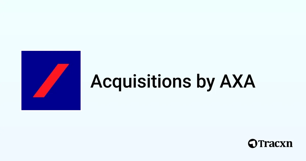 List of 29 Acquisitions by AXA (Feb 2026) - Tracxn