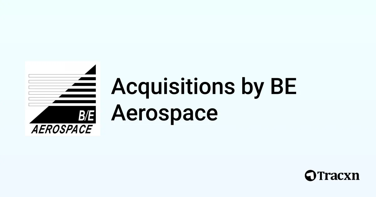 List of 7 Acquisitions by BE Aerospace (Apr 2026) - Tracxn