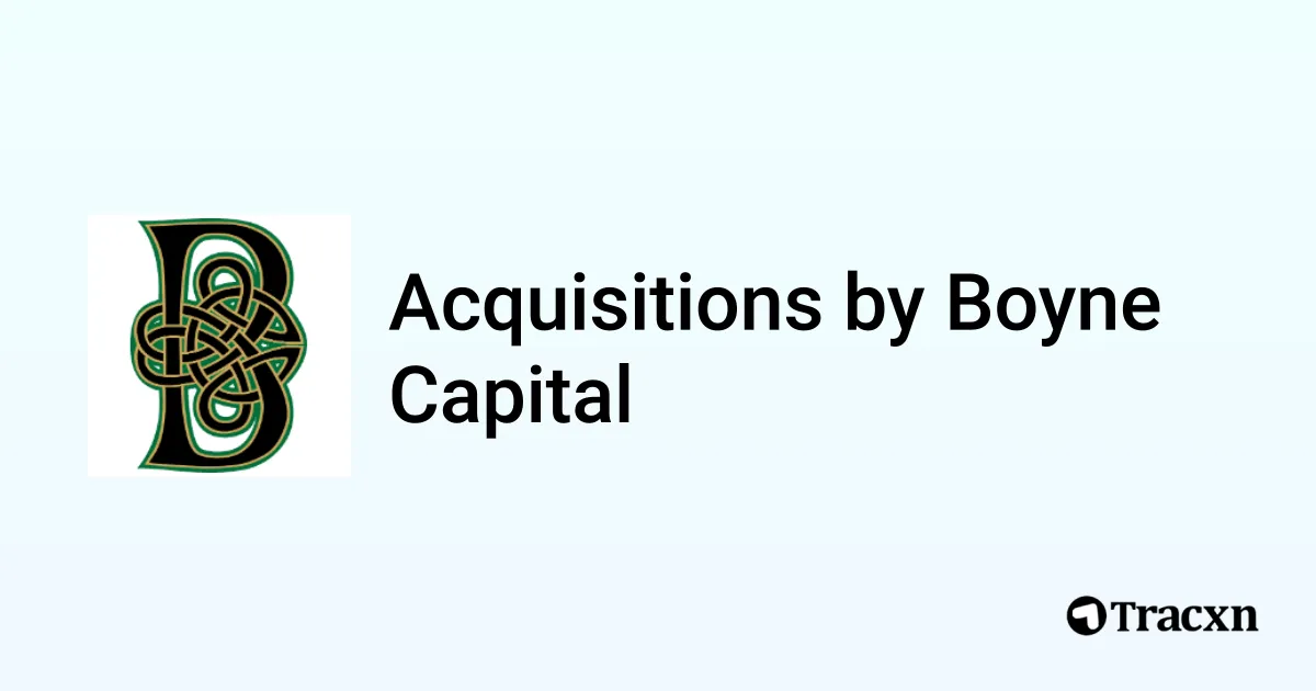 List of 19 Acquisitions by Boyne Capital (Jan 2026) - Tracxn