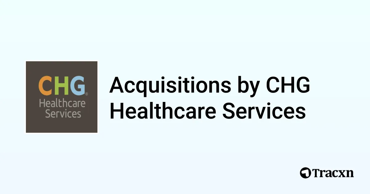 List of 4 Acquisitions by CHG Healthcare Services (Oct 2025) - Tracxn