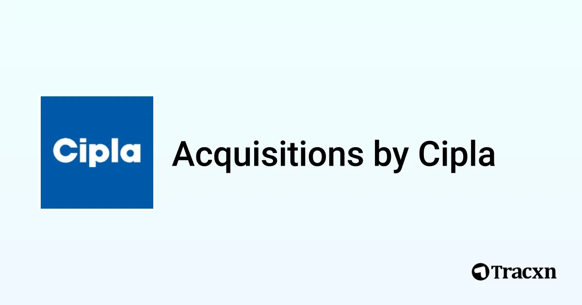 List of 8 Acquisitions by Cipla (Sep 2025) - Tracxn