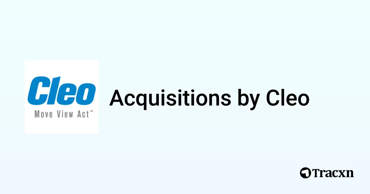List of 3 Acquisitions by Cleo (Jan 2026) - Tracxn