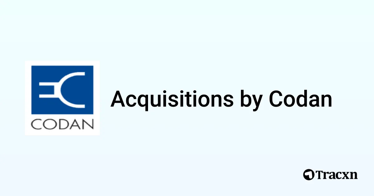 List of 4 Acquisitions by Codan (Sep 2025) - Tracxn