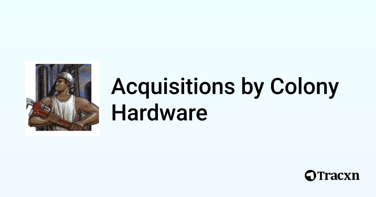List of 8 Acquisitions by Colony Hardware (Sep 2025) - Tracxn