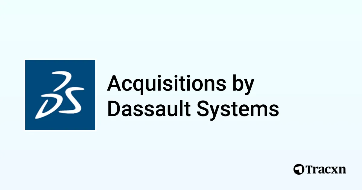 List of 38 Acquisitions by Dassault Systems (Sep 2025) - Tracxn