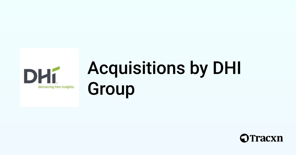 List of 8 Acquisitions by DHI Group (Mar 2026) - Tracxn