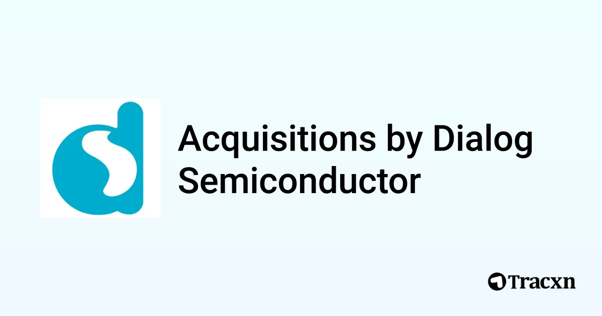List of 6 Acquisitions by Dialog Semiconductor (Sep 2025) - Tracxn