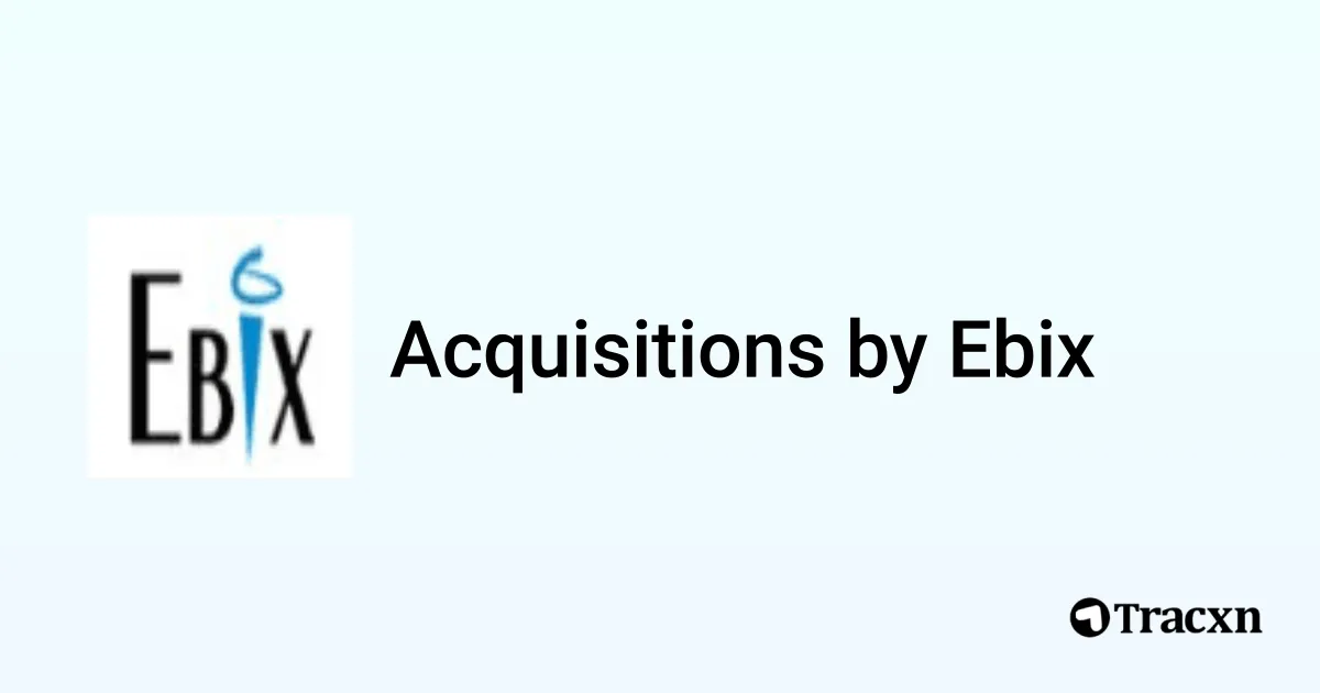 List of 27 Acquisitions by Ebix (Sep 2025) - Tracxn
