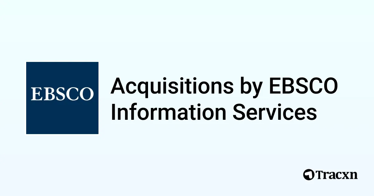 List of 8 Acquisitions by EBSCO Information Services (Sep 2025) - Tracxn