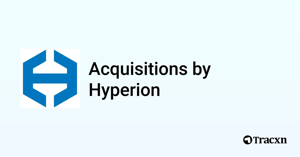 List of 11 Acquisitions by Hyperion (Sep 2025) - Tracxn