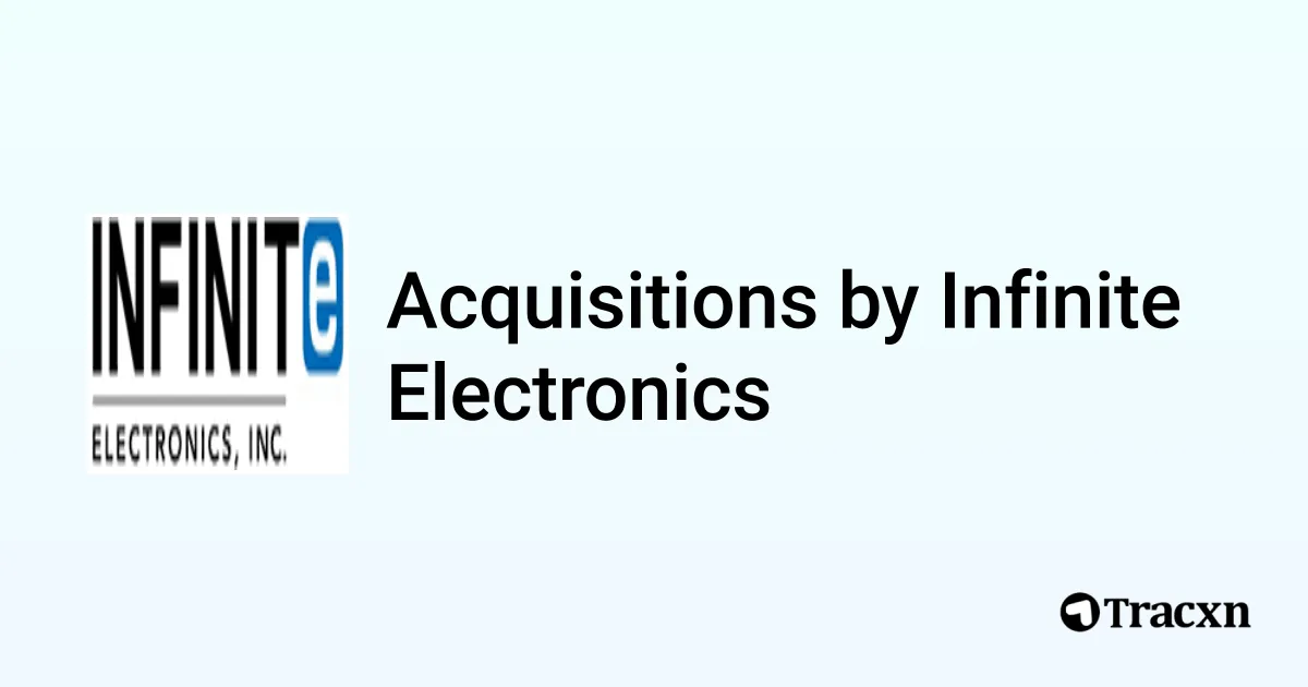 List of 9 Acquisitions by Infinite Electronics (Oct 2025) - Tracxn