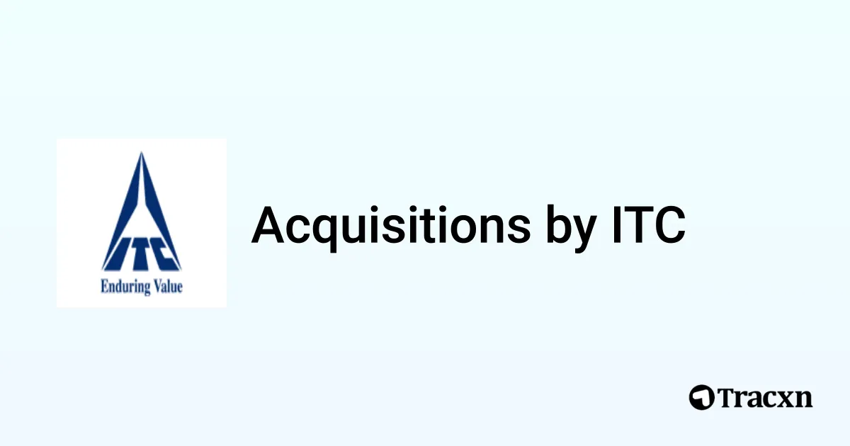 List of 11 Acquisitions by ITC (Sep 2025) - Tracxn