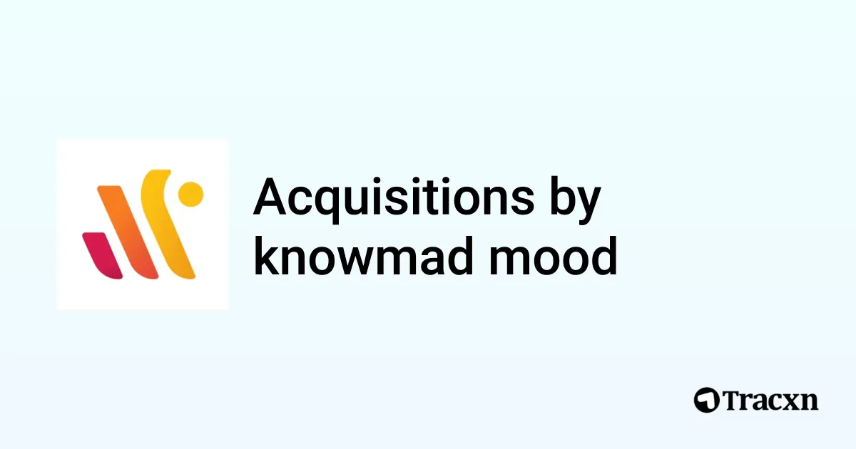 List of 6 Acquisitions by knowmad mood (Jan 2026) - Tracxn