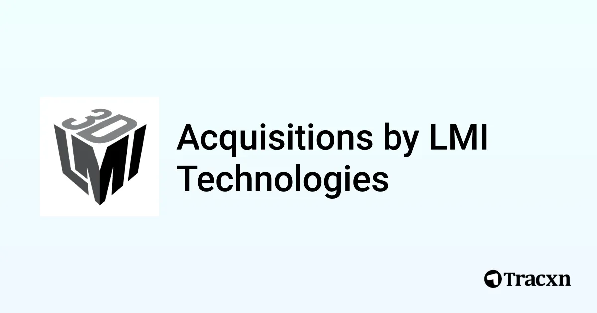 List of 3 Acquisitions by LMI Technologies (Apr 2026) - Tracxn