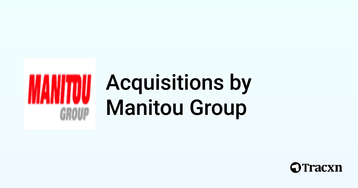 List of 5 Acquisitions by Manitou Group (Jan 2026) - Tracxn