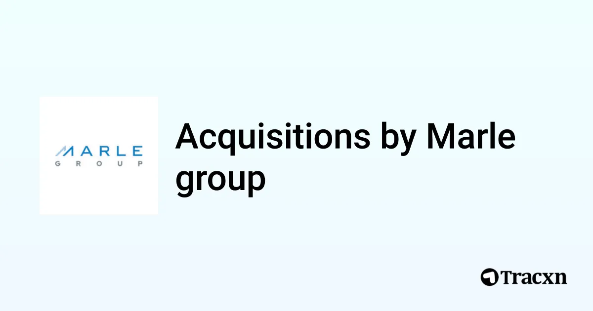 List of 6 Acquisitions by Marle group (Apr 2026) - Tracxn