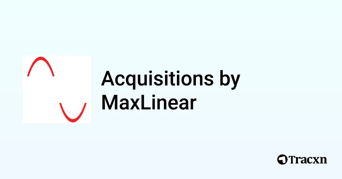 List of 4 Acquisitions by MaxLinear (Jan 2026) - Tracxn