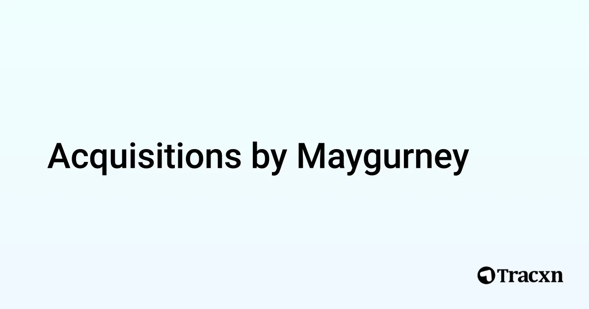 List of 3 Acquisitions by Maygurney (Jul 2025) - Tracxn