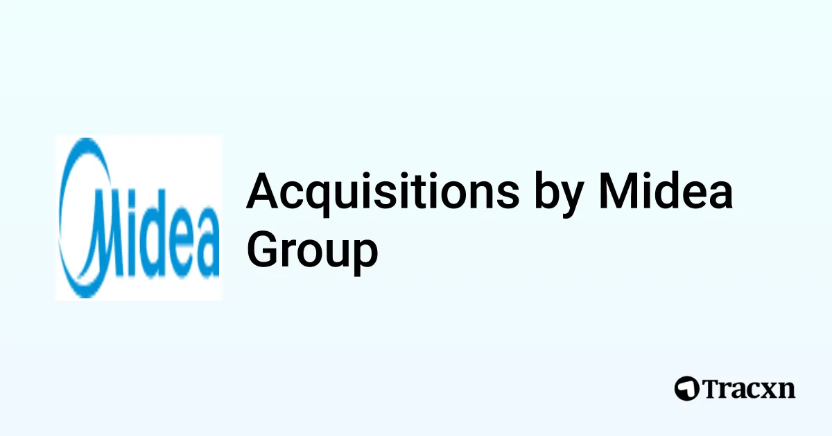 List of 3 Acquisitions by Midea Group (Jan 2026) - Tracxn