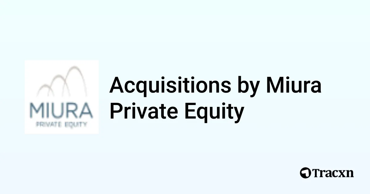List of 12 Acquisitions by Miura Private Equity (Jan 2026) - Tracxn