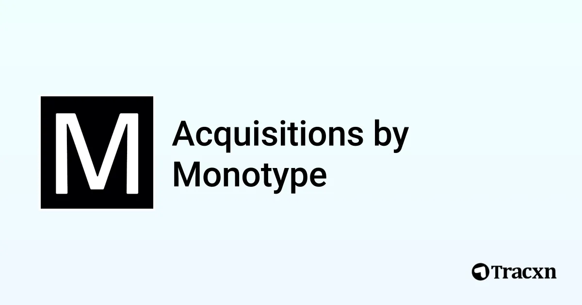 List of 12 Acquisitions by Monotype (Jan 2026) - Tracxn