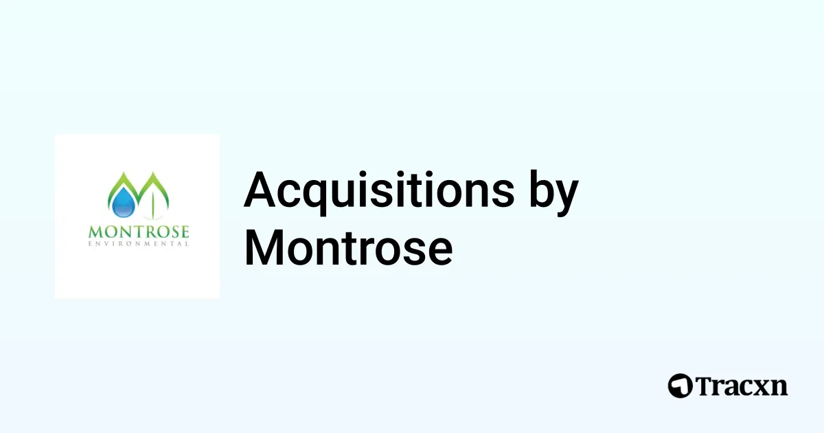 List of 26 Acquisitions by Montrose (Feb 2026) - Tracxn