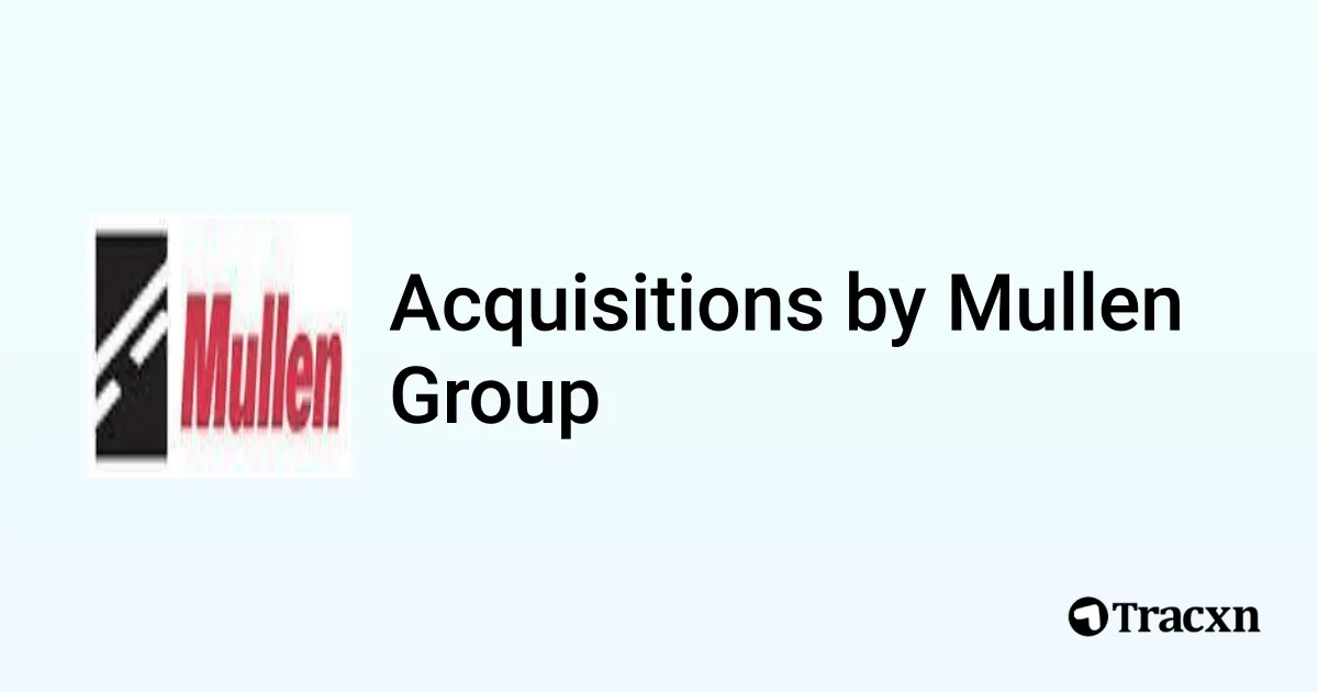List of 22 Acquisitions by Mullen Group (Sep 2025) - Tracxn