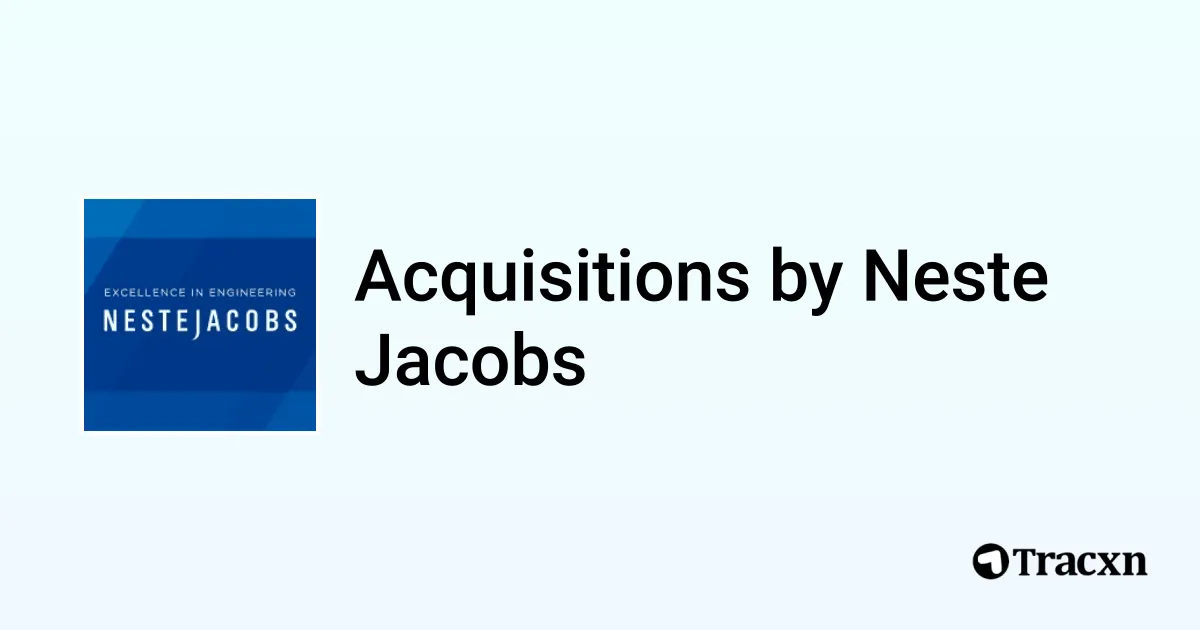 List of 6 Acquisitions by Neste Jacobs (Sep 2025) - Tracxn