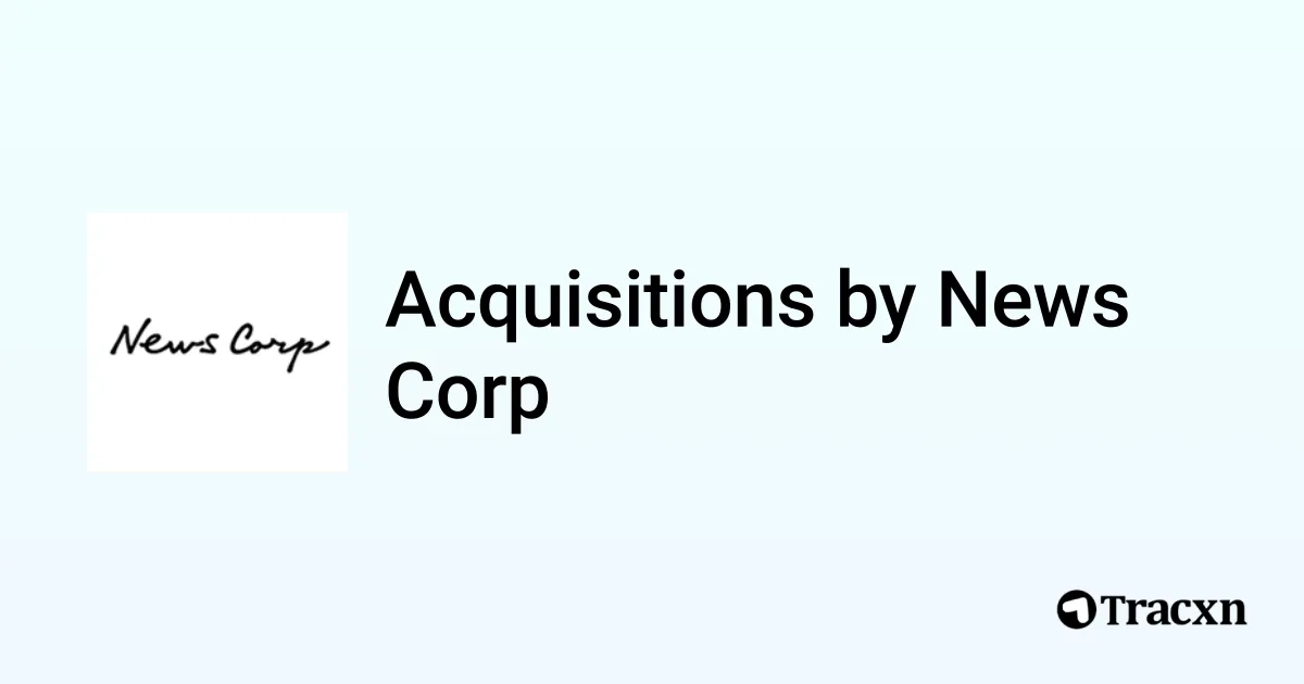 List of 28 Acquisitions by News Corp (Apr 2026) - Tracxn