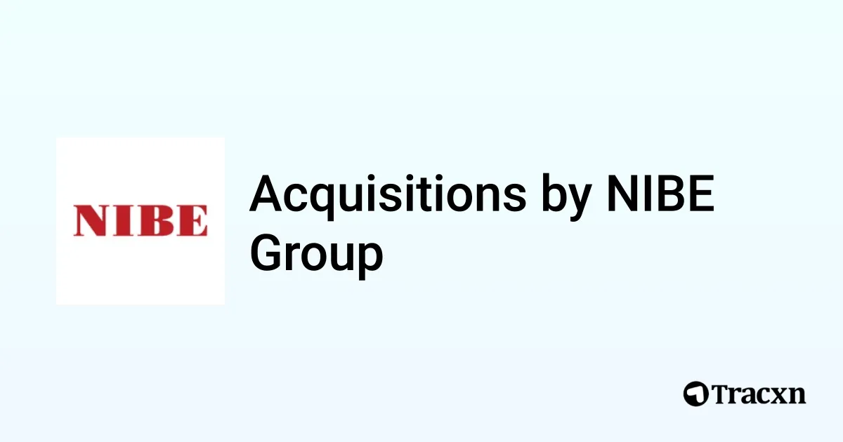 List of 27 Acquisitions by NIBE Group (Jan 2026) - Tracxn