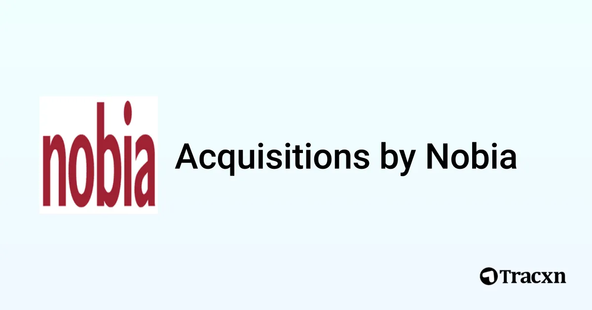 List of 3 Acquisitions by Nobia (Sep 2025) - Tracxn