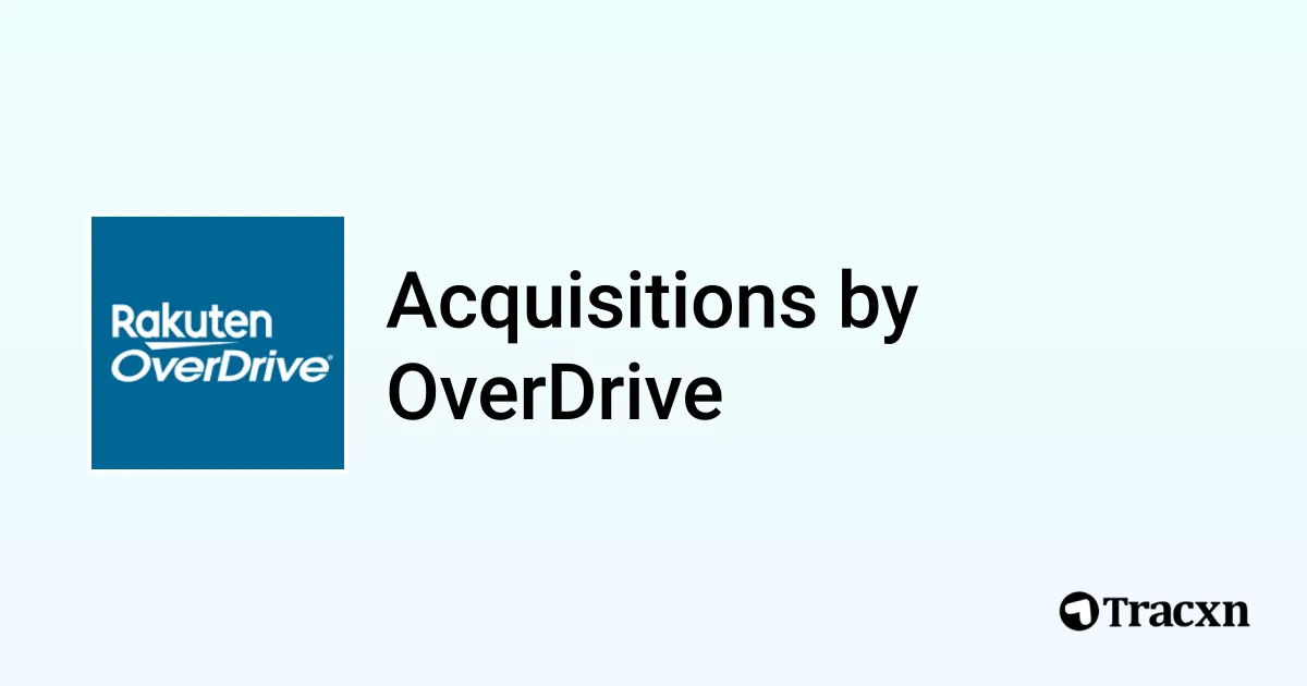 List of 3 Acquisitions by OverDrive (Oct 2025) - Tracxn