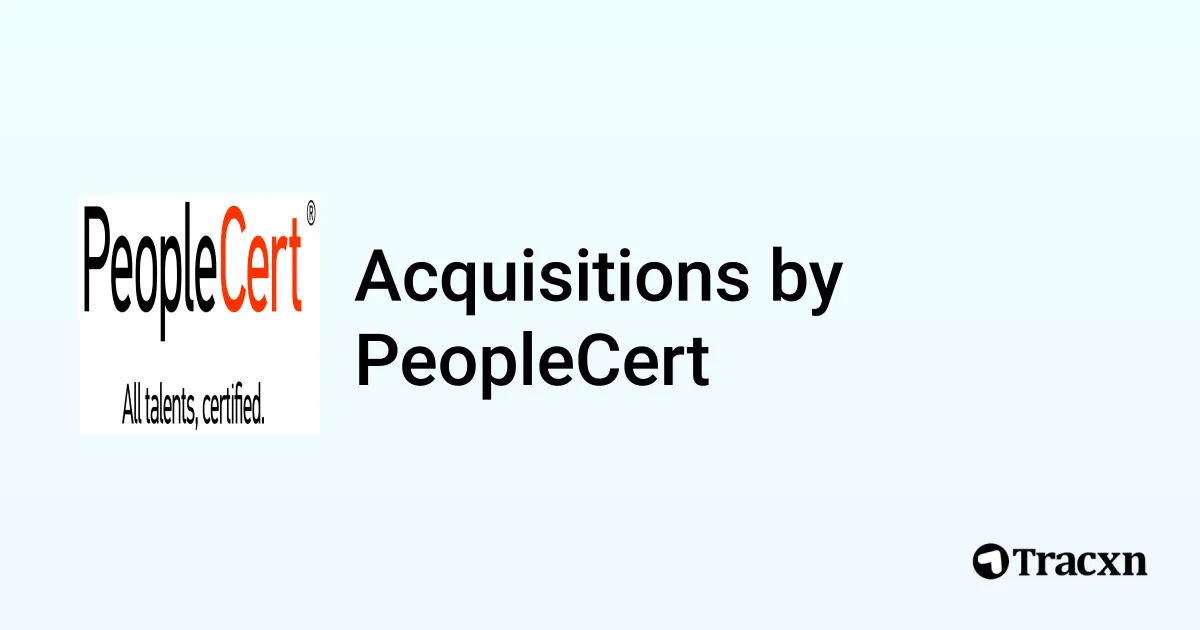List of 4 Acquisitions by PeopleCert (Sep 2025) - Tracxn