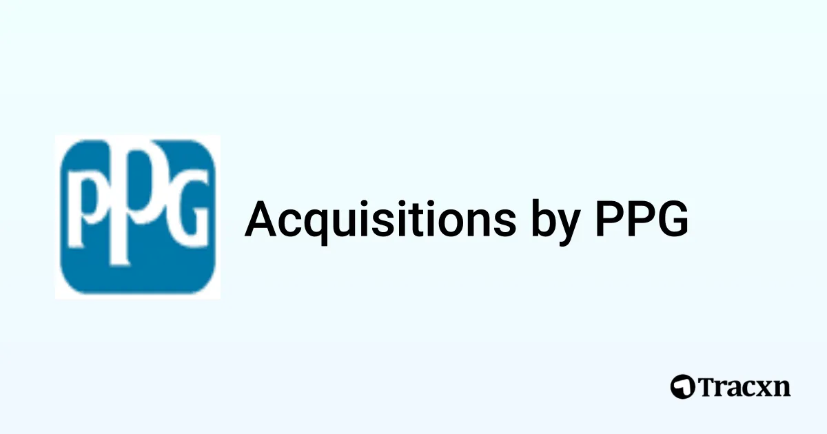 List of 23 Acquisitions by PPG (Apr 2026) - Tracxn