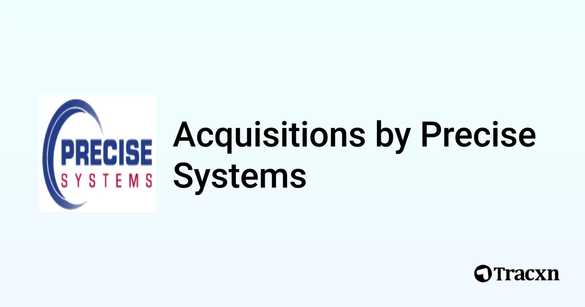 List of 4 Acquisitions by Precise Systems (Apr 2026) - Tracxn