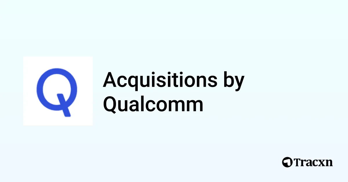 List of 55 Acquisitions by Qualcomm (Dec 2025) - Tracxn