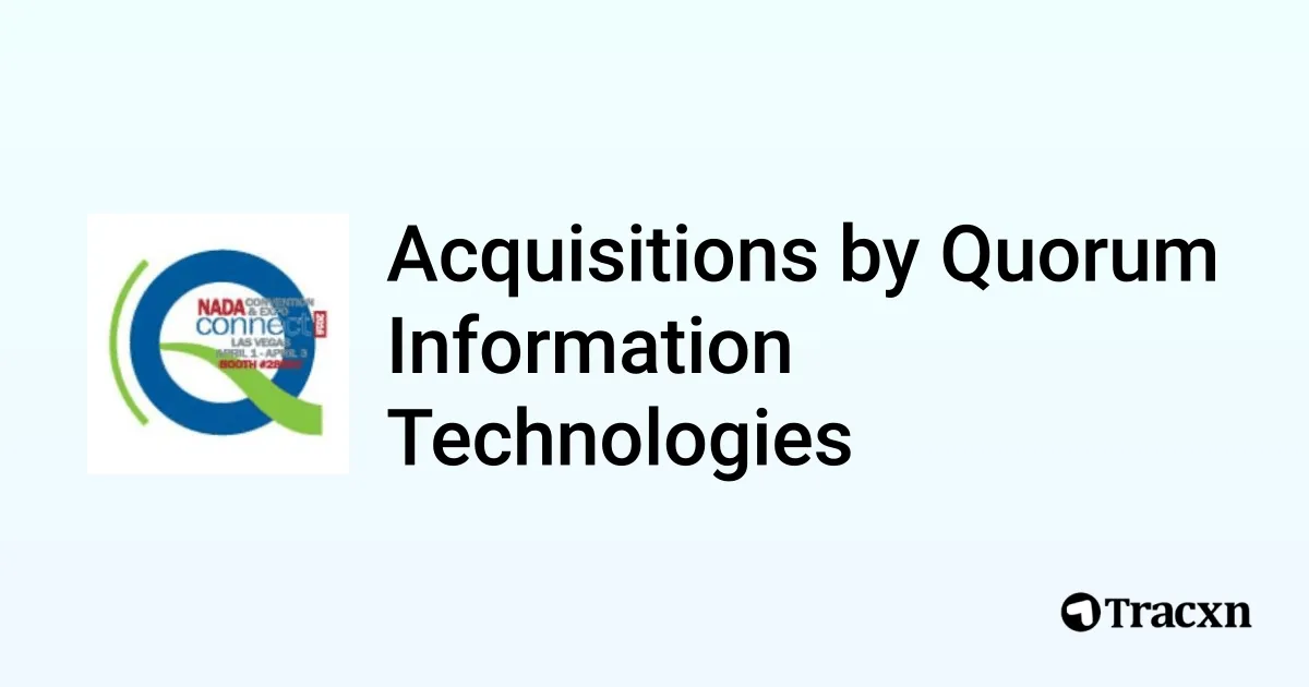 List of 3 Acquisitions by Quorum Information Technologies (Oct 2025 ...