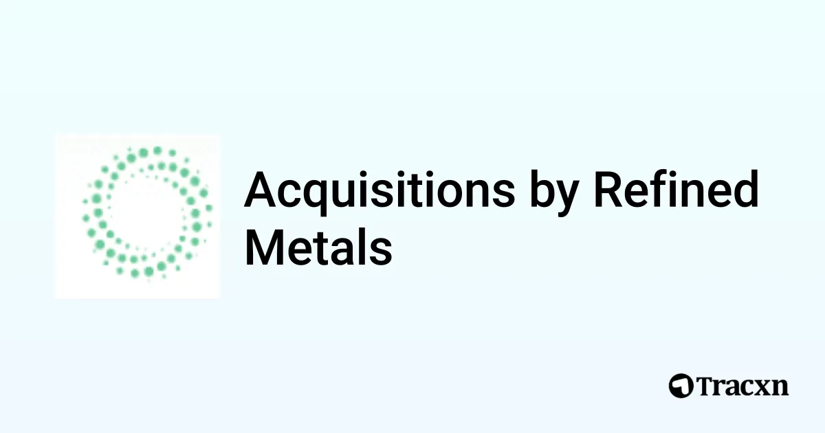 List of 3 Acquisitions by Refined Metals (Sep 2025) - Tracxn