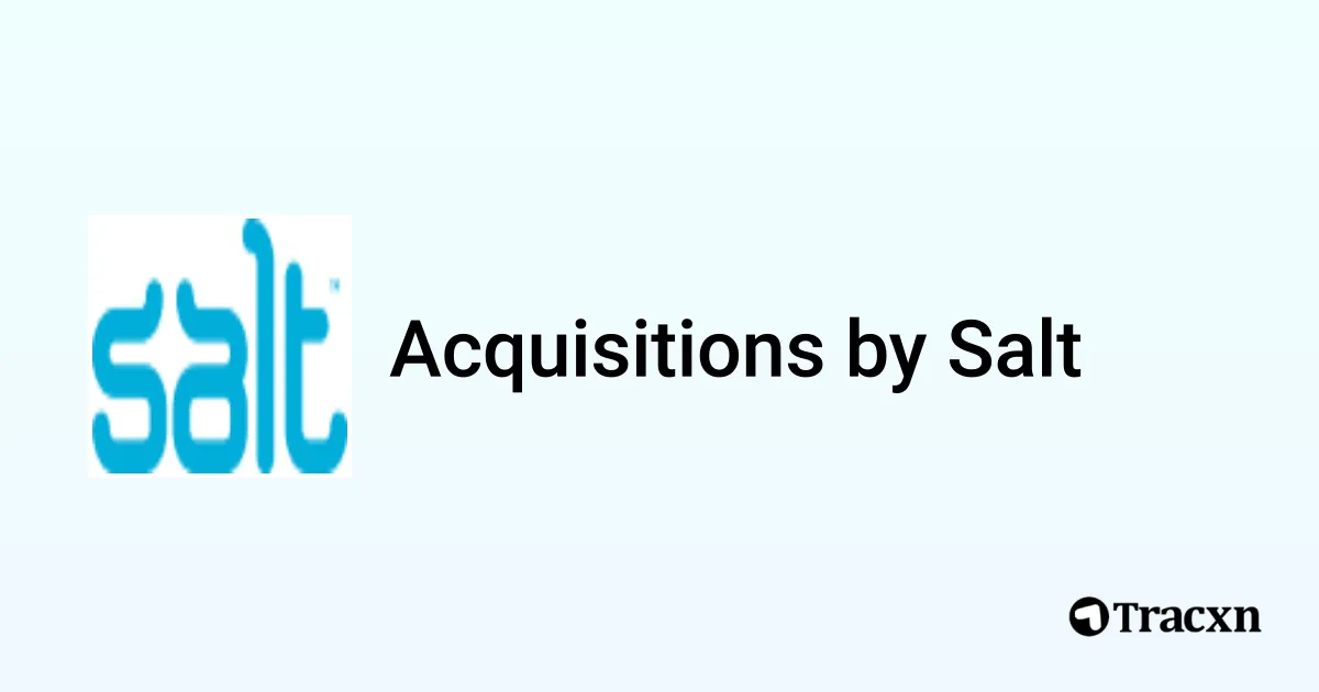 List of 3 Acquisitions by Salt (Sep 2025) - Tracxn
