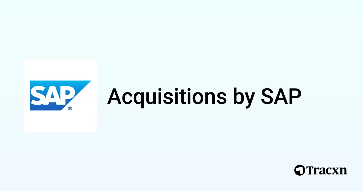 List of 55 Acquisitions by SAP (Sep 2025) - Tracxn